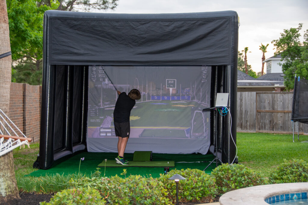 Outdoor Inflatable Golf Simulator Enclosure Benefits - All Sports ...