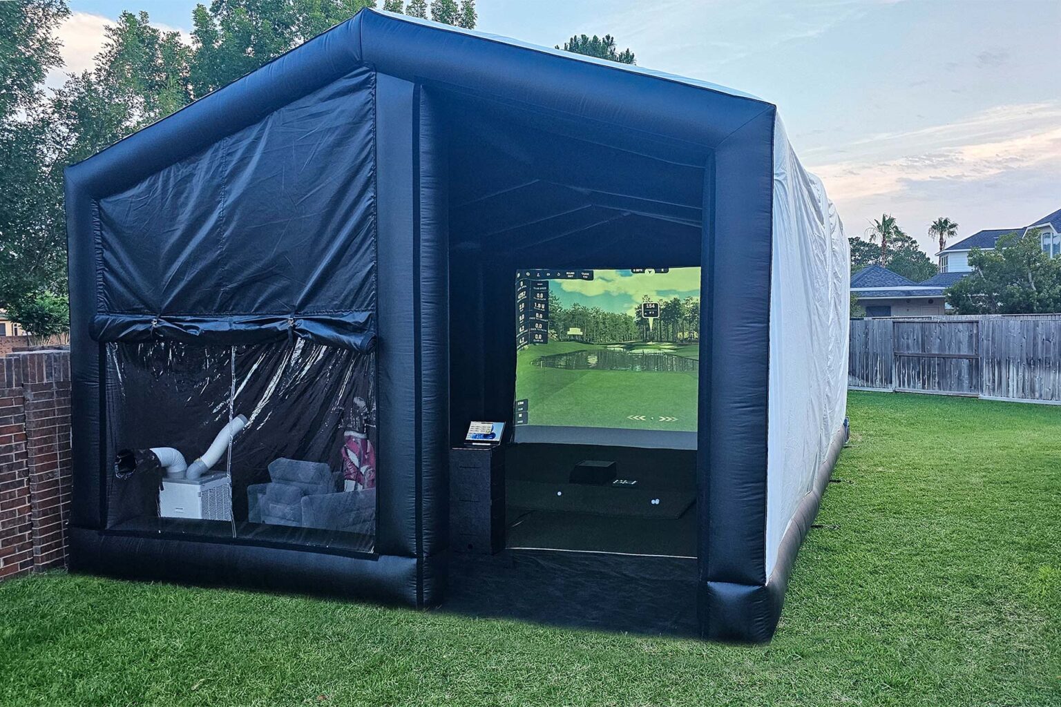 Inflatable Golf Simulator Enclosures | Inflatable Golf Nets